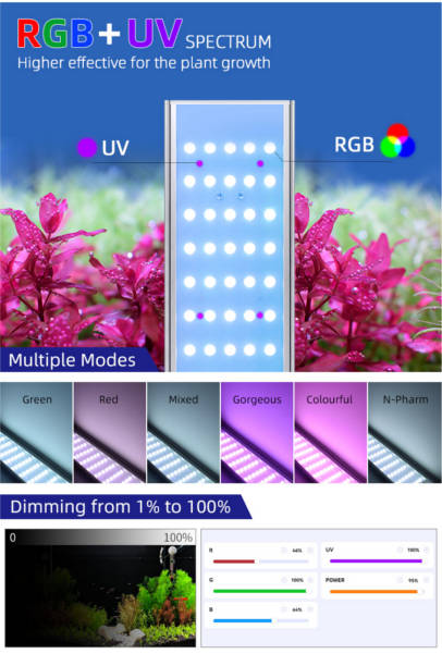 Week Aqua lampara led L600 PRO RGB-UV – Donor Pet – Distribuidores de ...